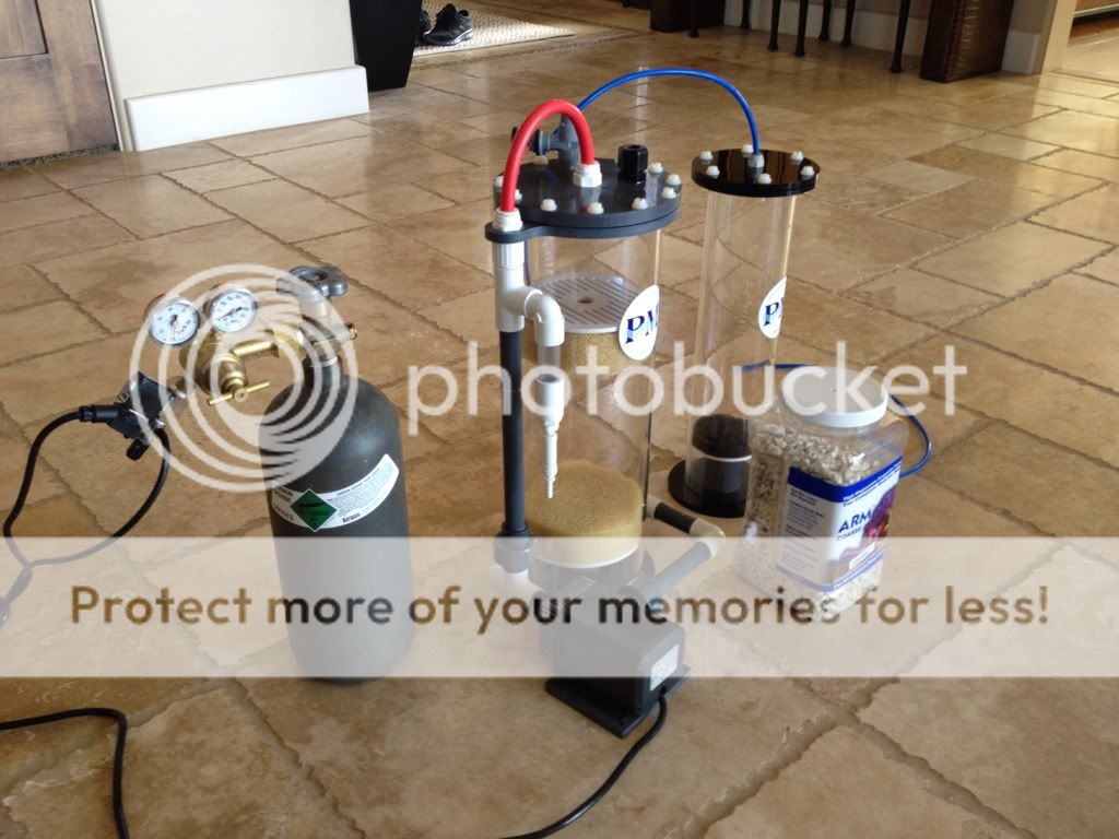 Precision Marine System calcium reactor complete set up | Reef2Reef