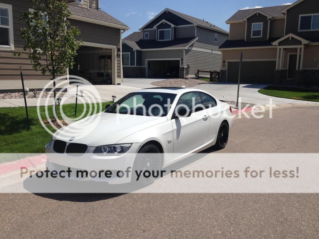 E92 335is Alpine white on Black 313Ms